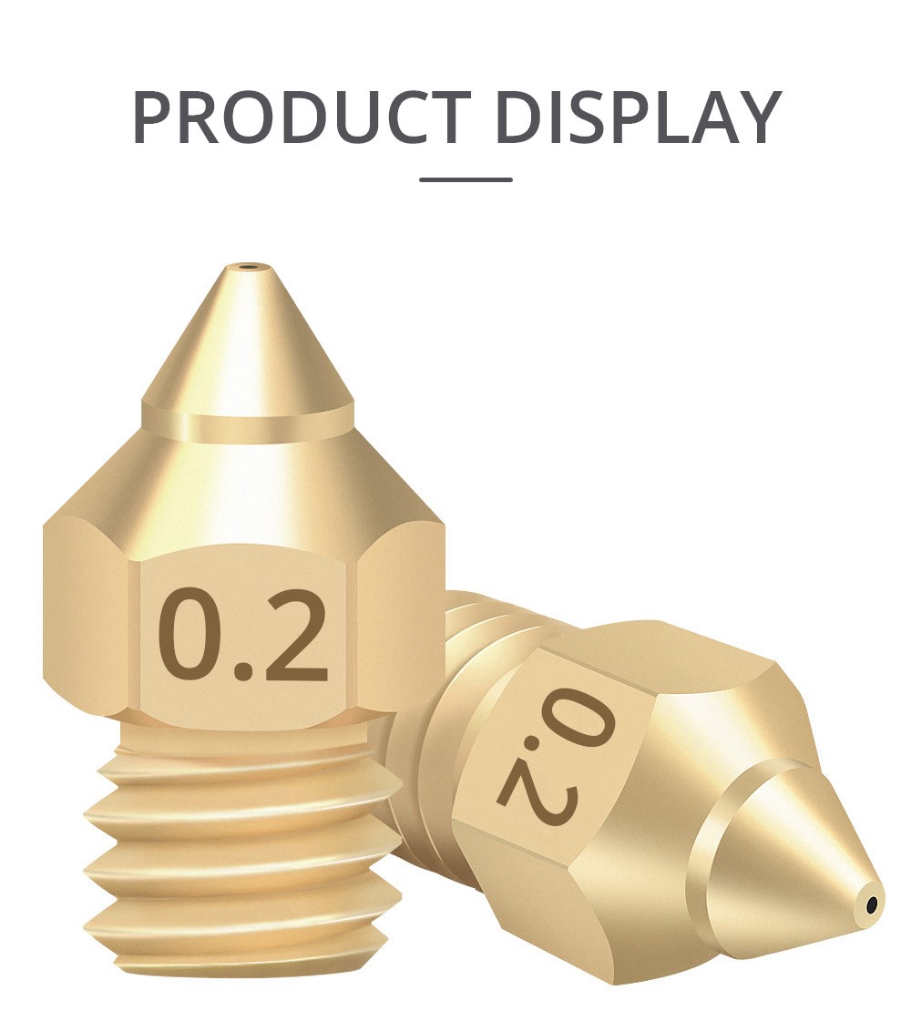 TWO TREES 0.2mm Copper TTS Pointed Nozzle