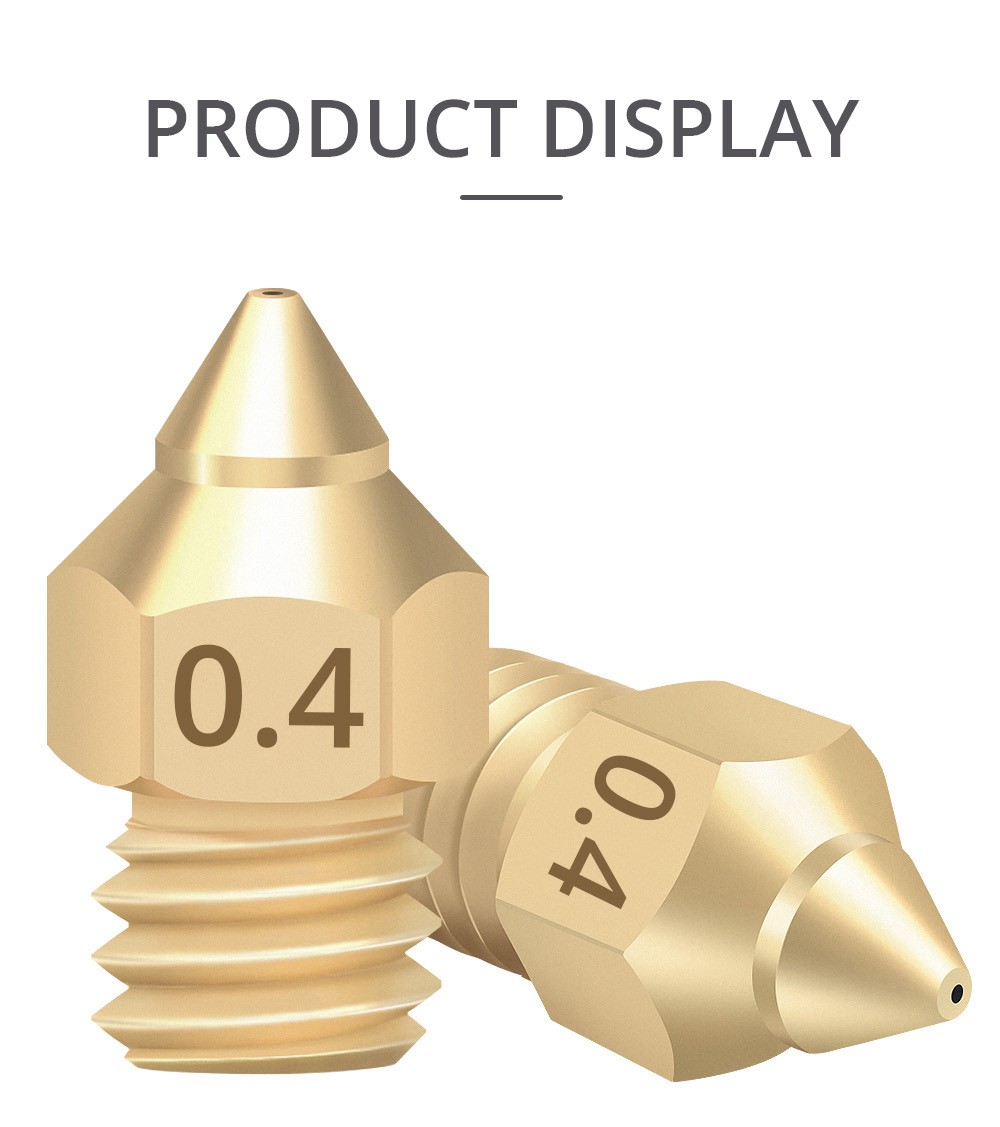 TWO TREES 0.4mm Copper TTS Pointed Nozzle