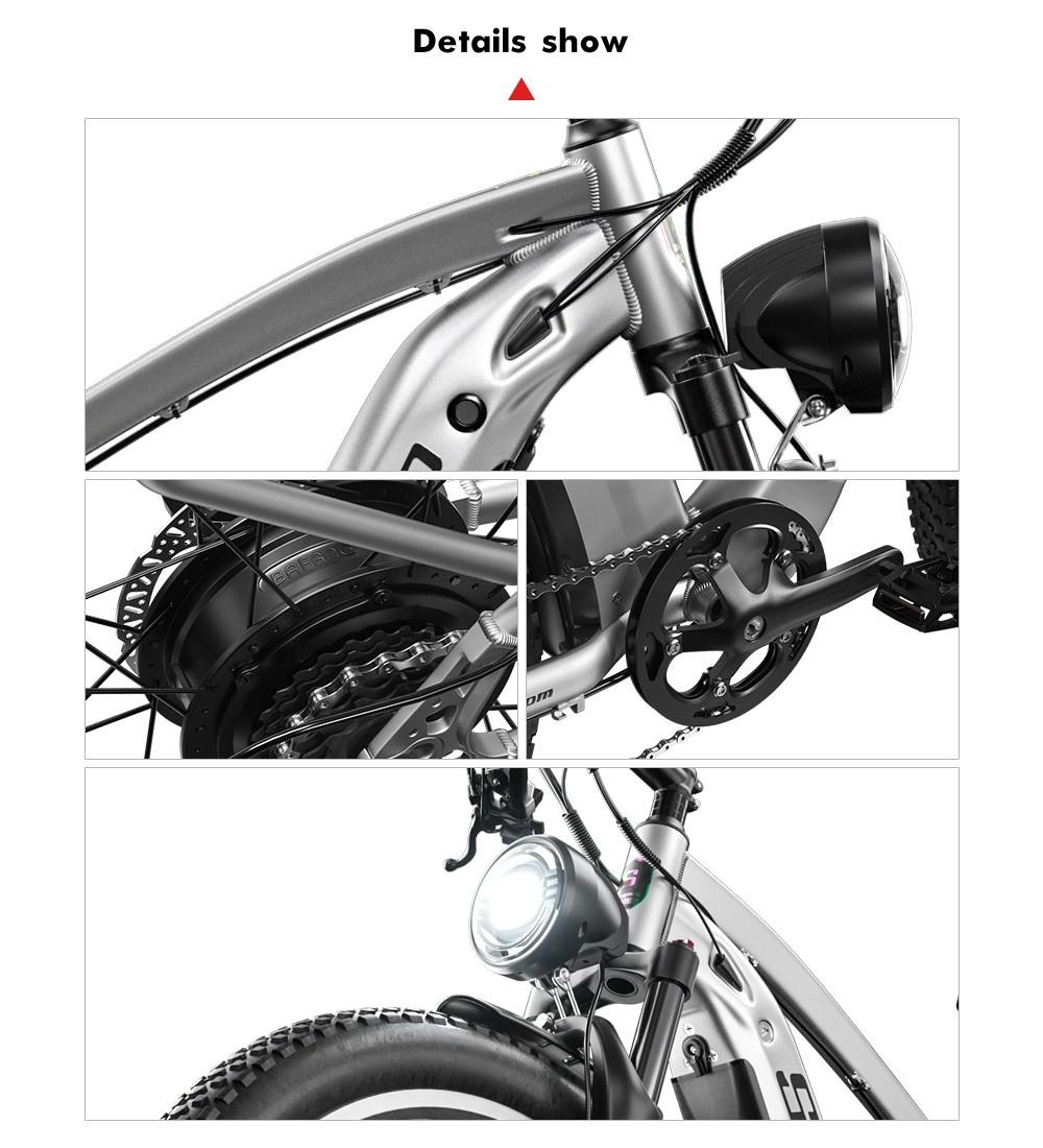 Shengmilo MX04 26 Inch Fat Tire Electric Bike 40Km/h 15AH 500W Motor