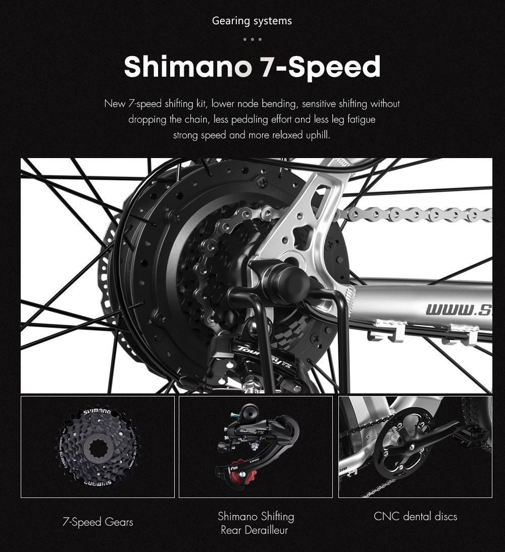 Shengmilo MX04 26 Inch Fat Tire Electric Bike 40Km/h 15AH 500W Motor