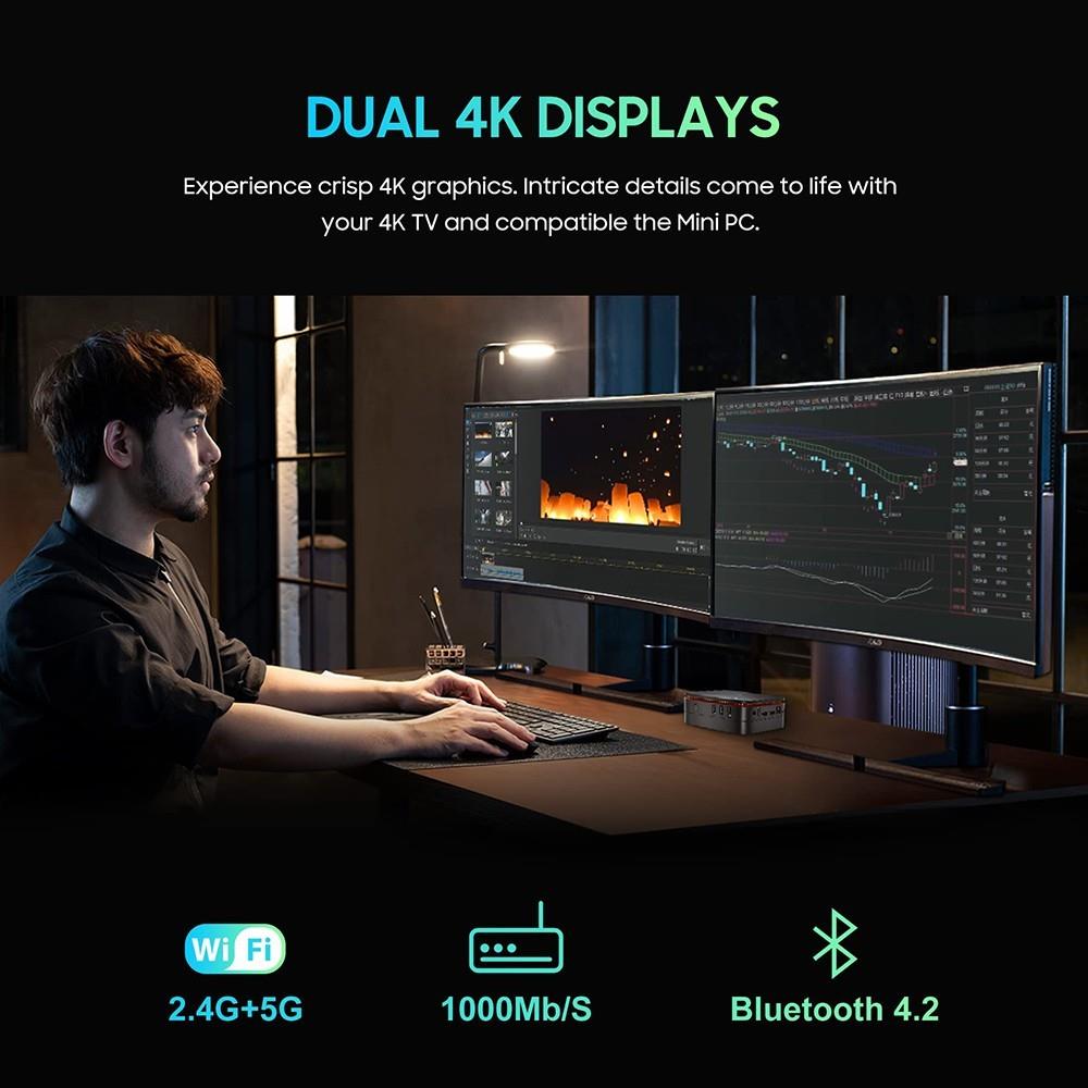 Blackview MP60 Mini PC ‎Intel Celeron N5095 16GB 512GB Black