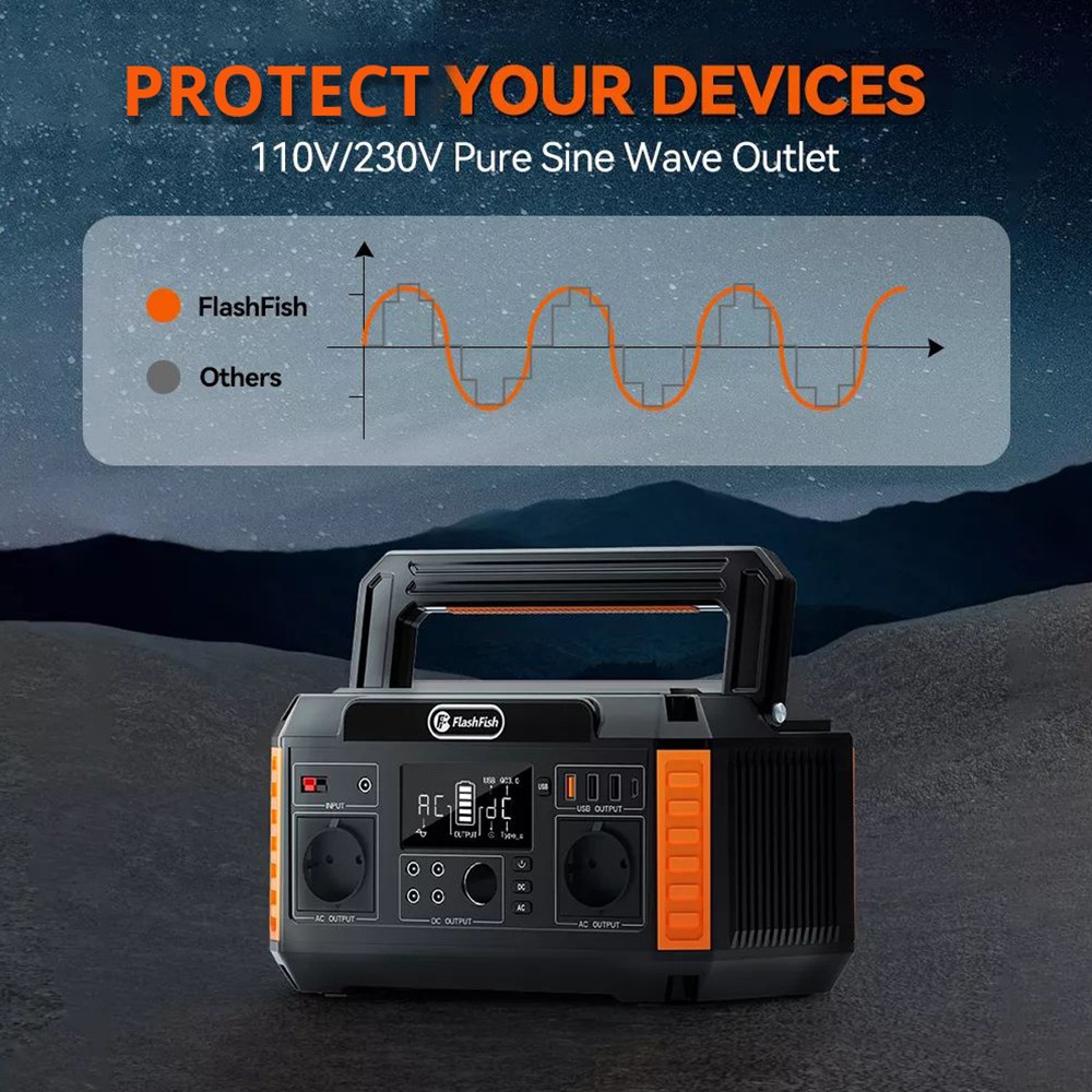 Flashfish P60 520Wh 560W Portable Power Station
