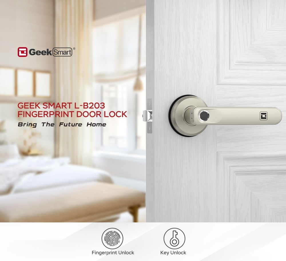 Geek Smart L-B203 Fingerprint Door Lock Silver