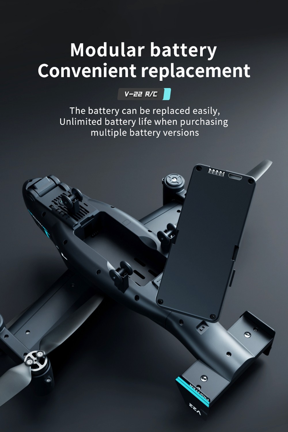 JJRC X27 RC Drone with 1080P HD Wide-angle Camera 3 Batteries