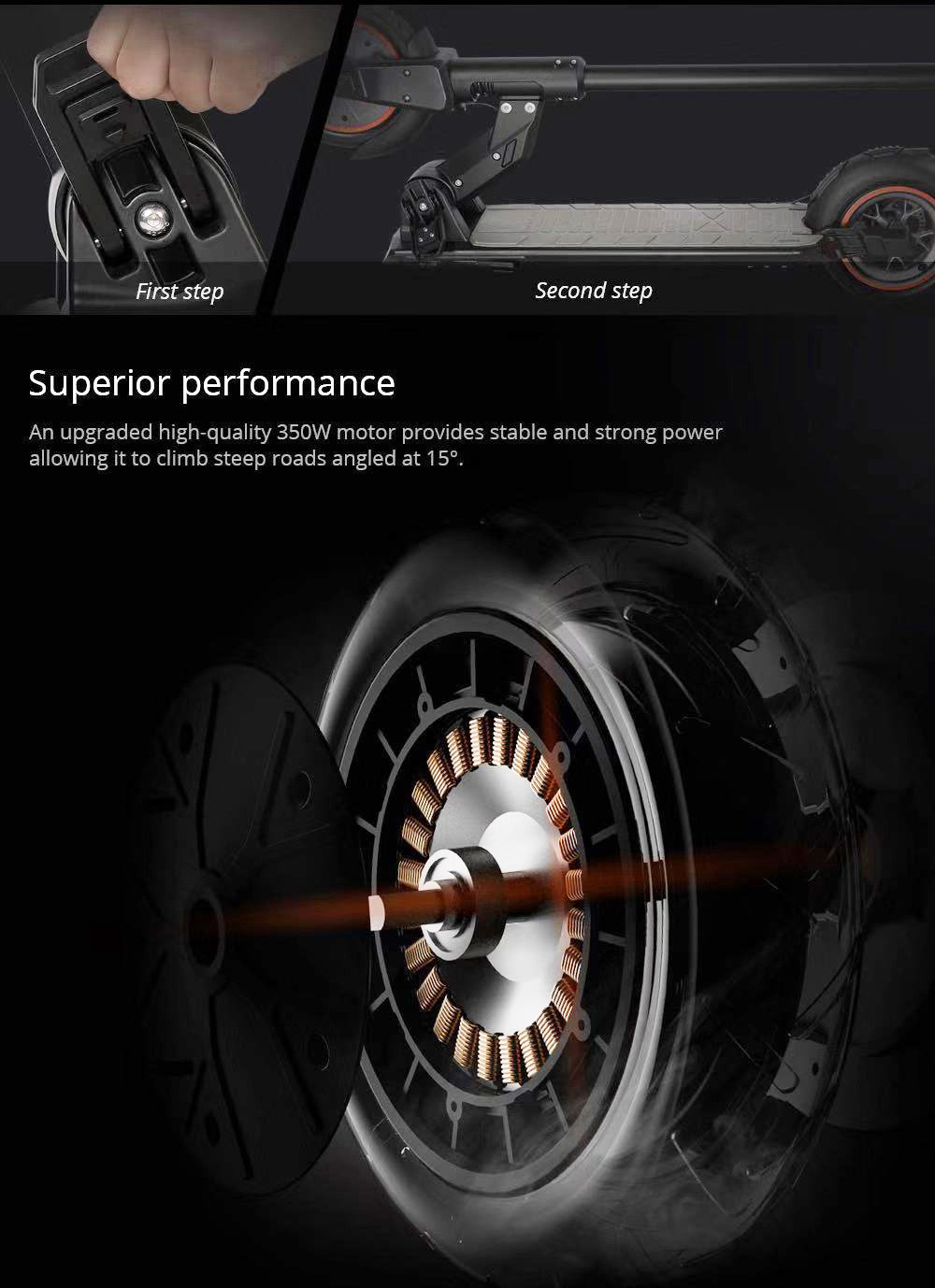 KUGOO M2 Pro Foldable 40 Mph Scooter 8.5 Pneumatic Tire, 48V 350W Motor ...