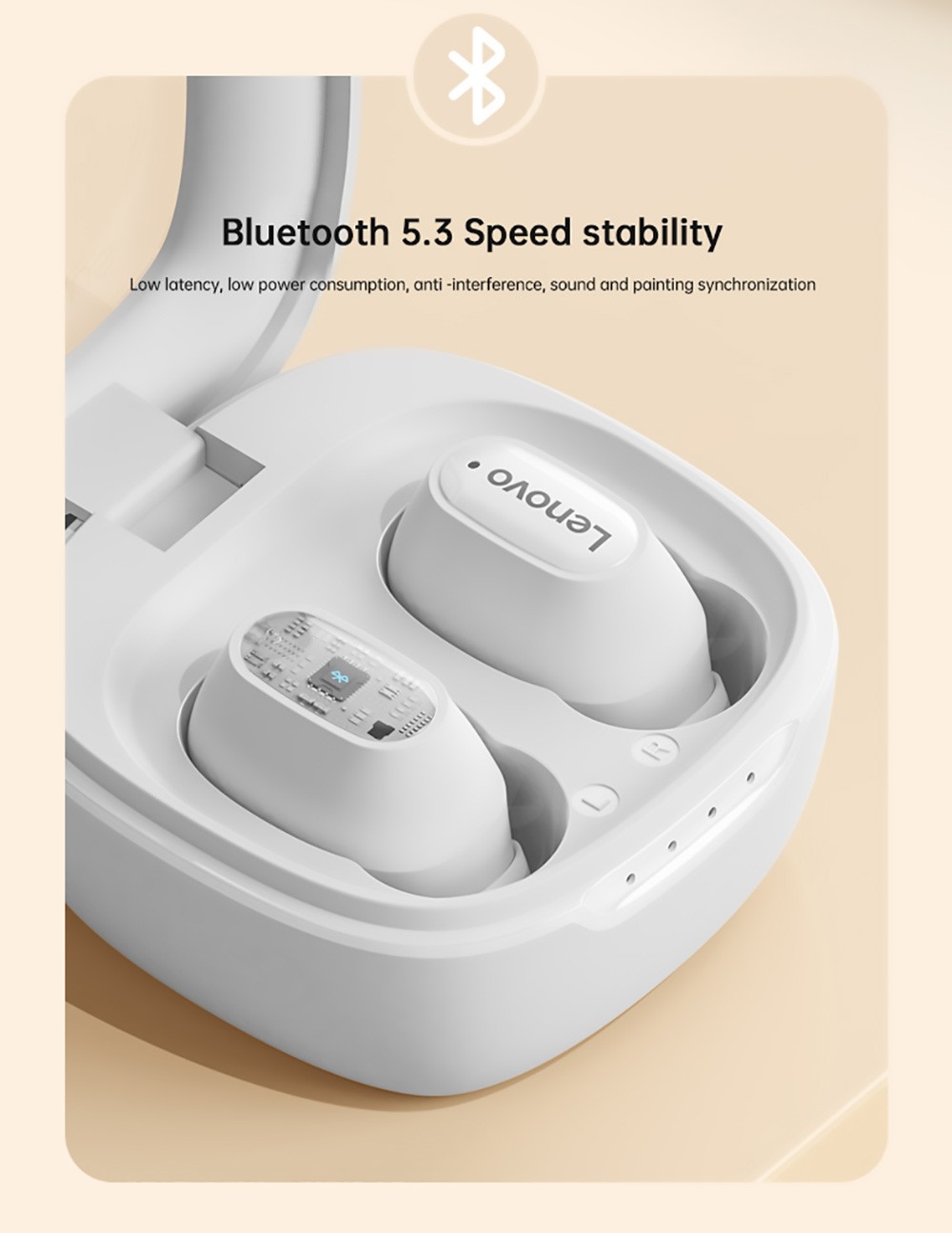 Lenovo Thinkplus XT62 TWS Earphone Pink