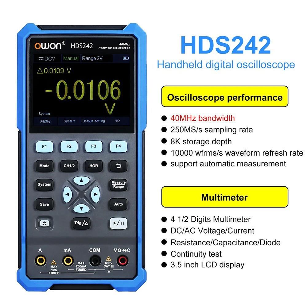 OWON HDS242 2 in 1 Digital Oscilloscope EU Plug