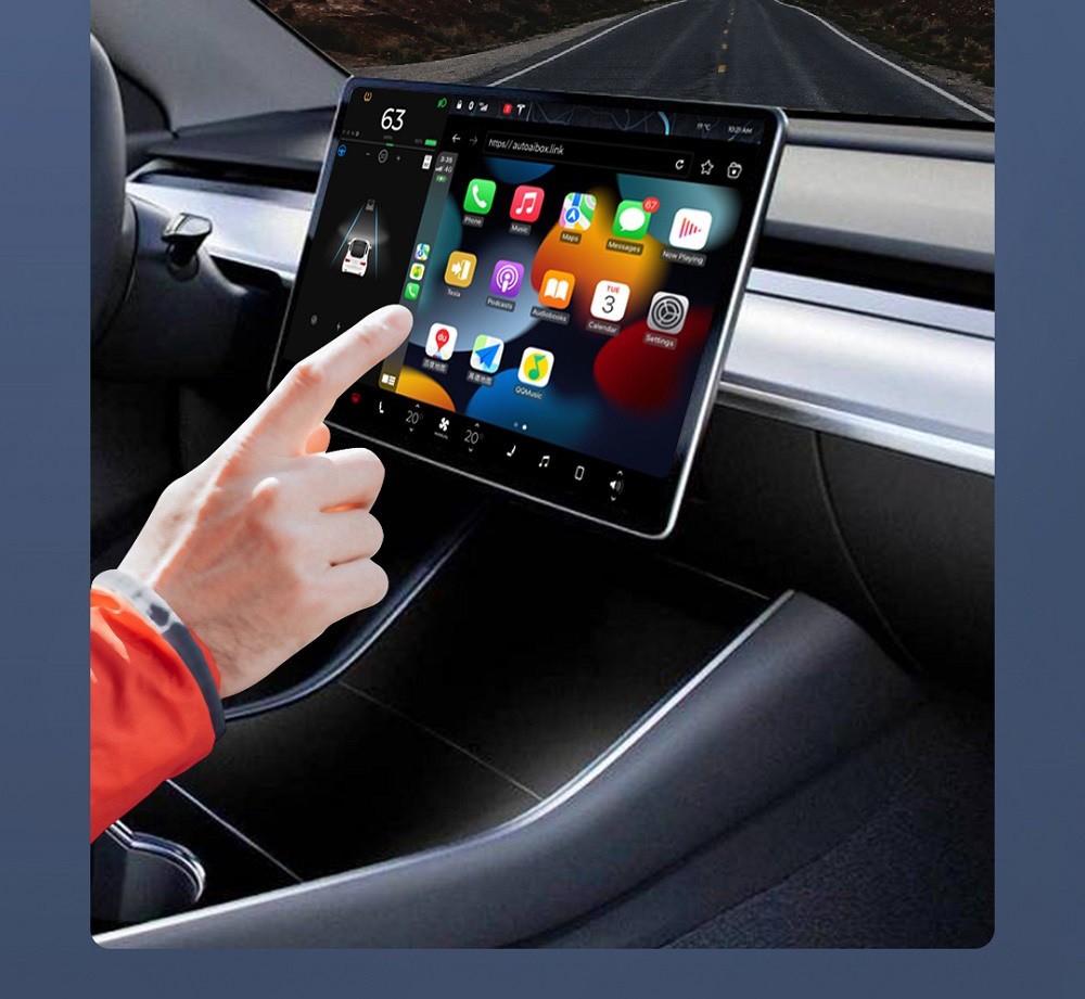 Ownice T1 Wireless Auto Ai Box for Tesla Black