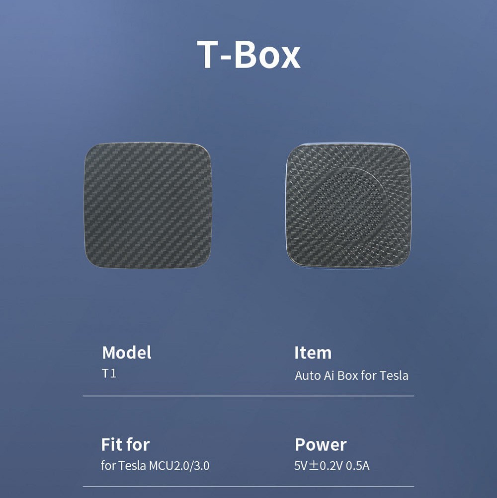 Ownice T1 Wireless Auto Ai Box for Tesla Black