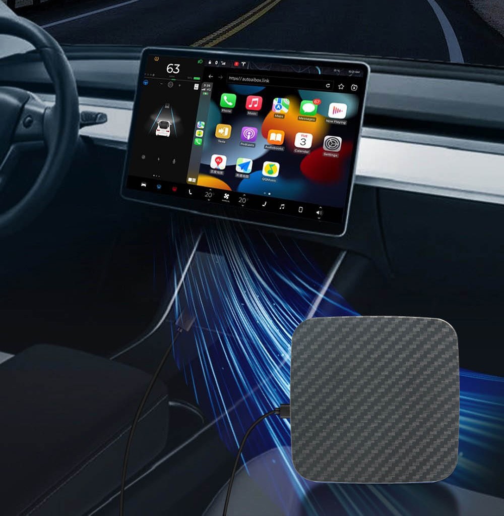 Ownice T1 Wireless Auto Ai Box for Tesla Black