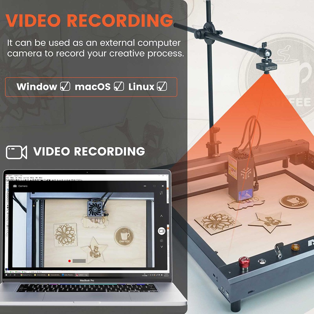 ACMER A500 Lightburn Camera