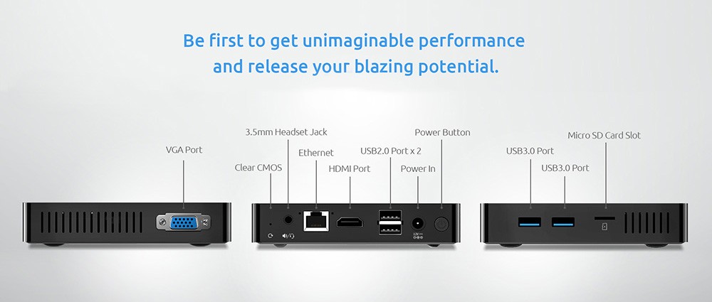 BMAX B1 Plus Mini PC Intel Celeron N3350 6GB RAM 64GB ROM