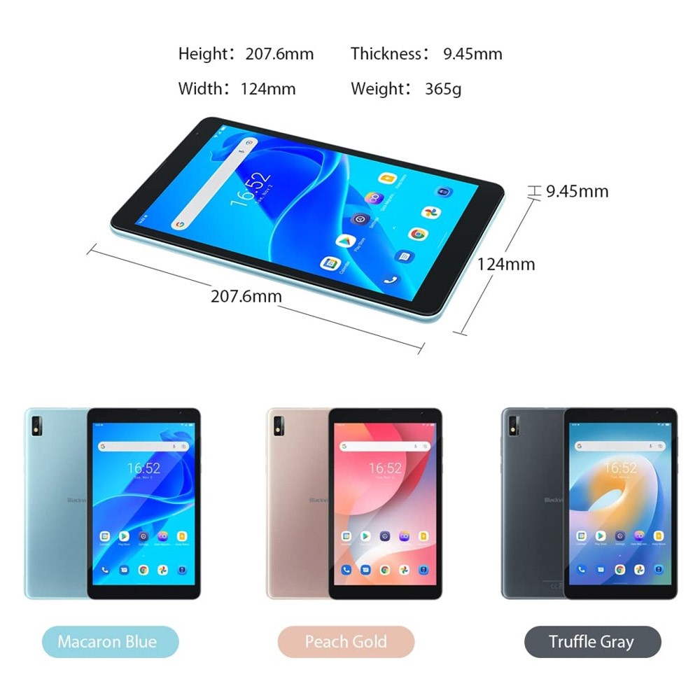 Blackview Tab 6 8'' Tablet Unisoc UMS312 Quad Core 3GB + 32GB Blue