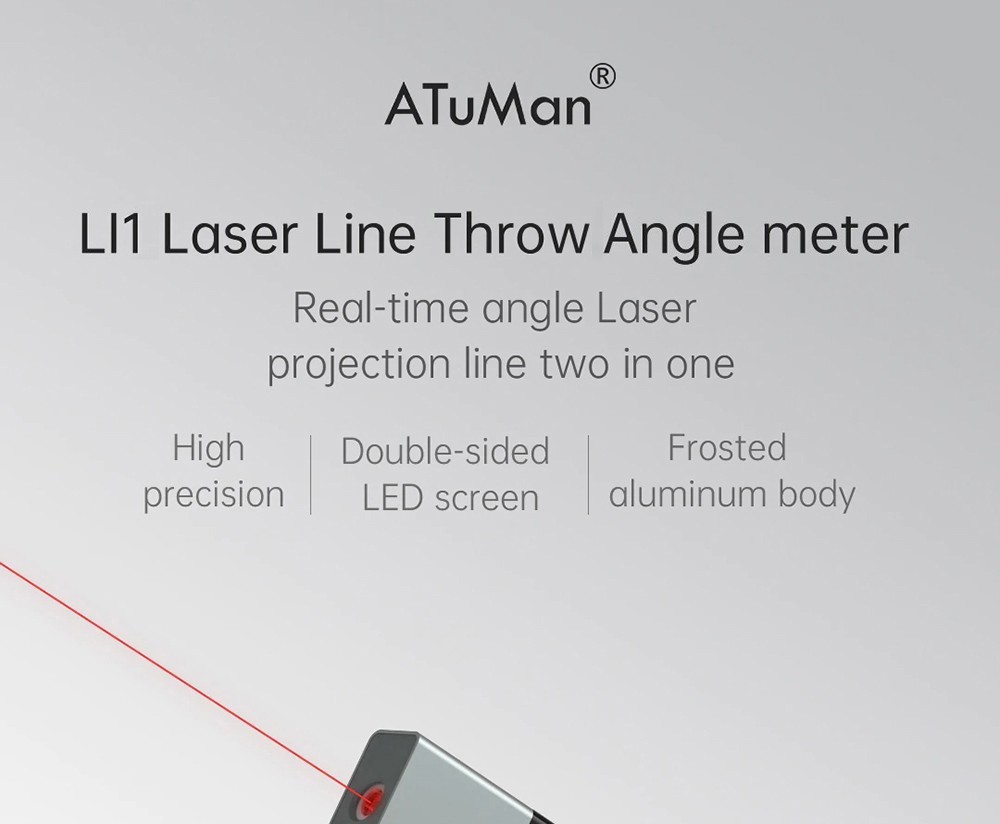 Duka LI1 Single LLaser Protractor Digital Inclinometer