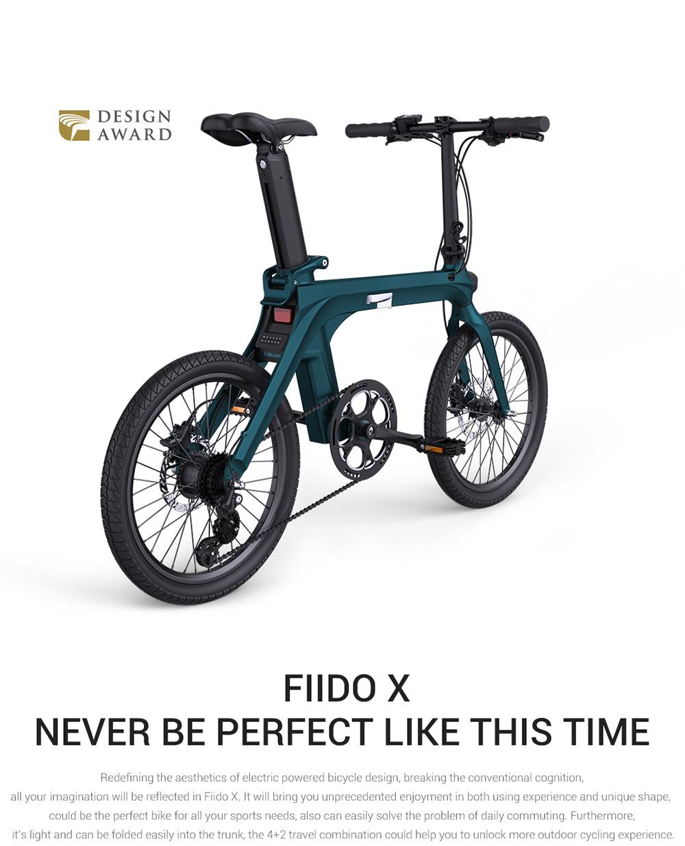 FIIDO X Electric City Bike 25km/h Speed 36V 11.6AH 250W Motor