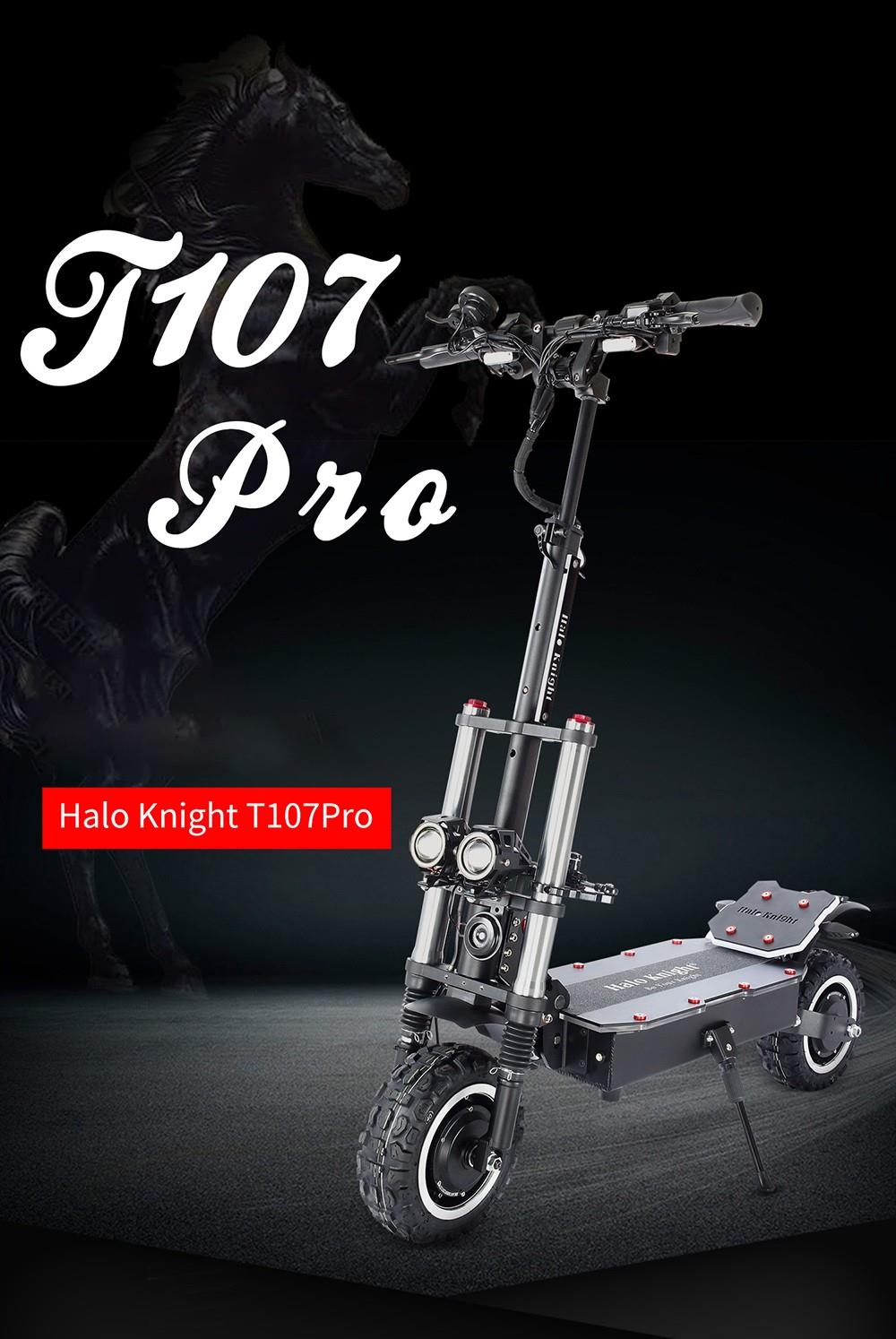 Halo Knight T107 Pro Electric Scooter 11 Inch Road Tire Dual Motor