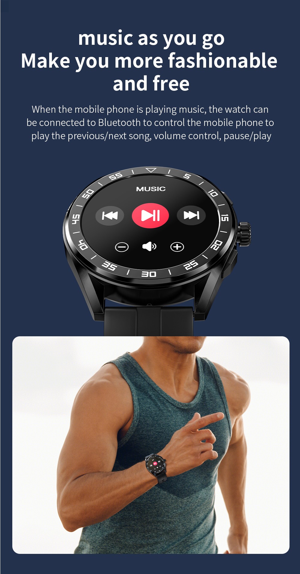 LOKMAT COMET PRO Smartwatch BT Calling Watch Black