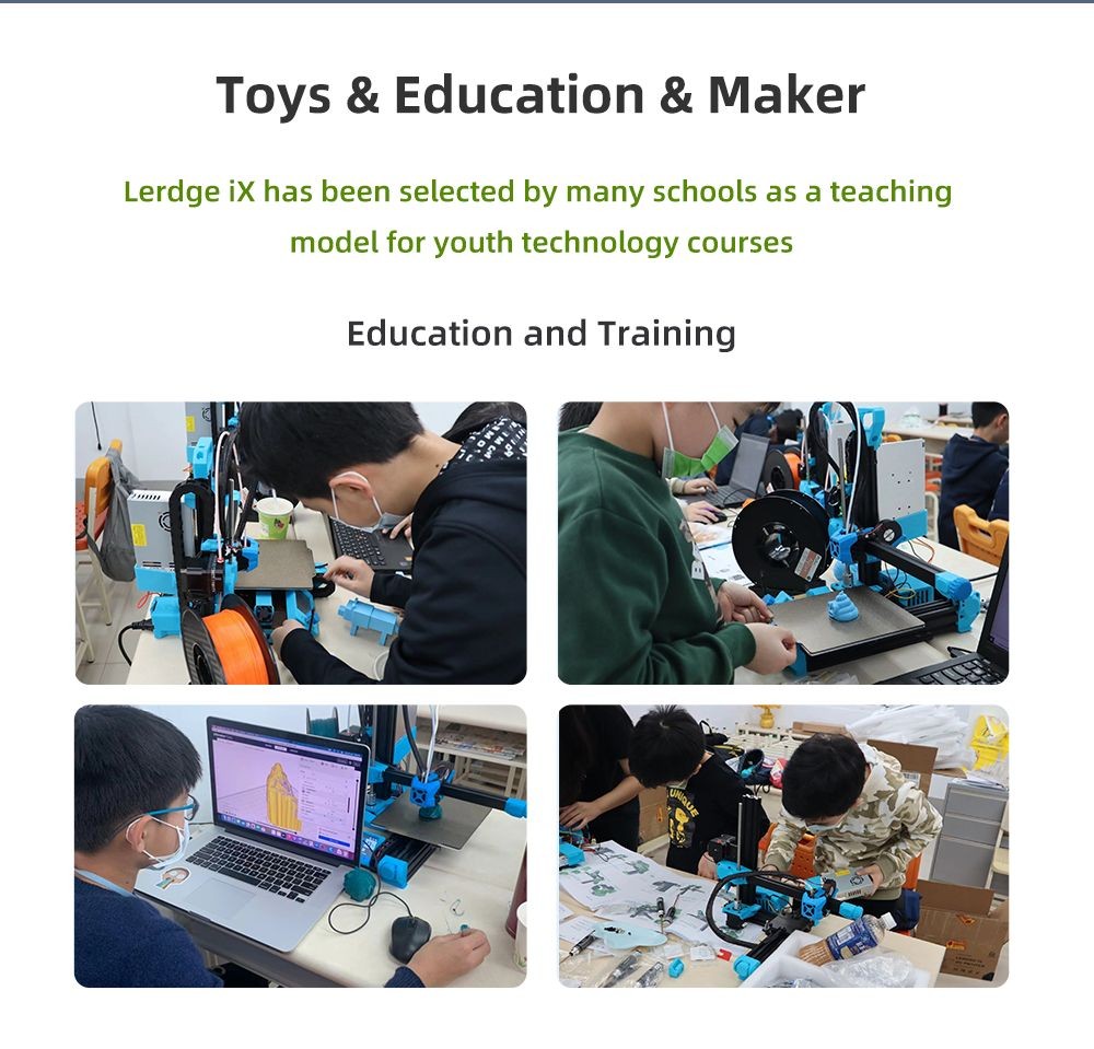 Lerdge iX 3D Printer RTP Version Pre-Assembly Blue