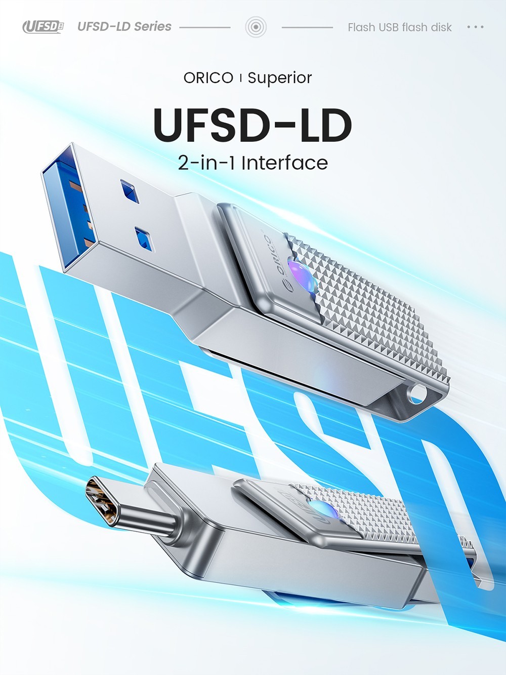 ORICO UFSD 128GB Dual Flash Drive