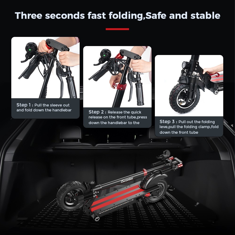 iScooter iX5 10-inch Off-road Electric Scooter 1000W Motor