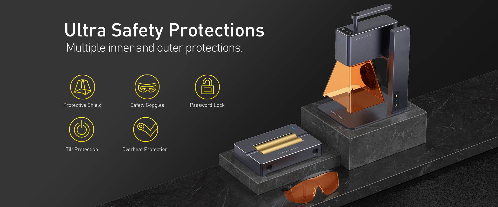 LaserPecker 2 Pro Smart Laser Engraver with 3rd Axis