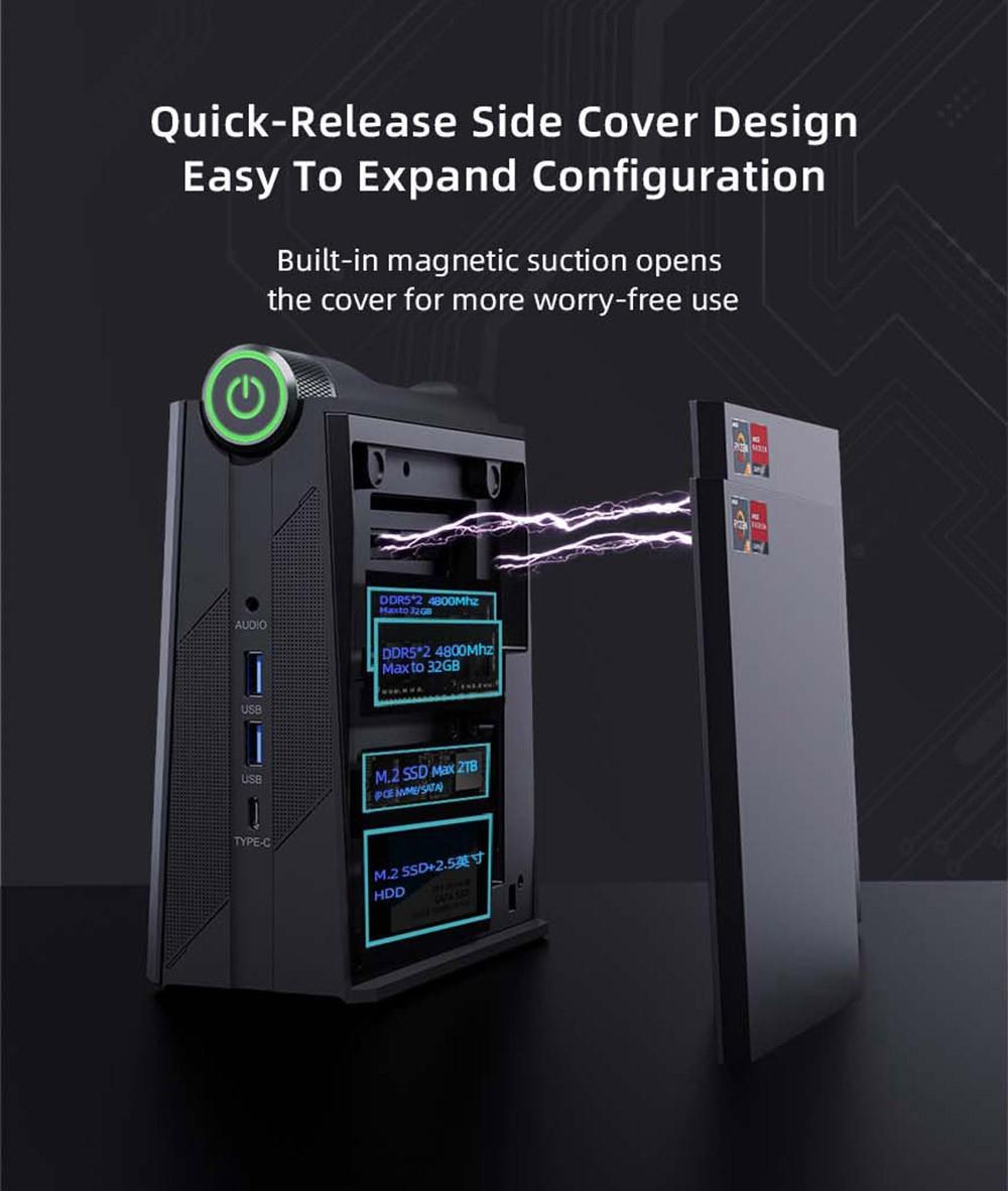 AM08 Pro Mini PC 16GB DDR5 1TB SSD US