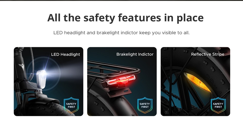 ENGWE EP-2 Electric Bike 20 inch 750W Motor 48V 13Ah 35km/h Black