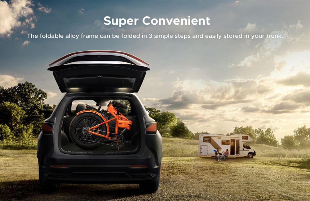 ENGWE EP-2 Electric Bike 20 inch 750W Motor 48V 13Ah 35km/h Orange