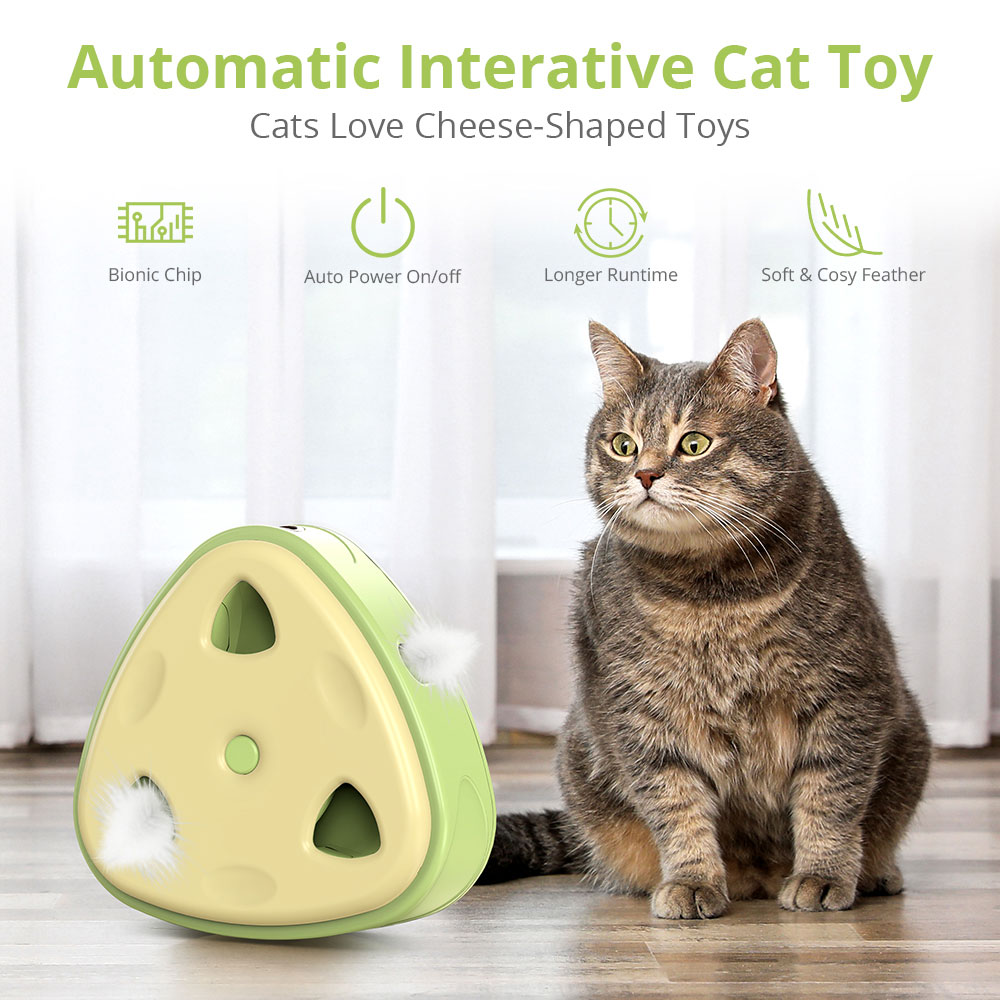 Fluffee Cheese Shape Cat Toy