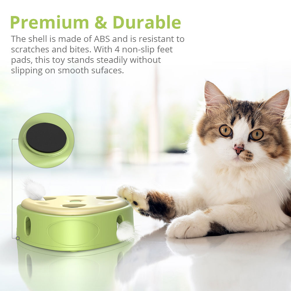 Fluffee Cheese Shape Cat Toy