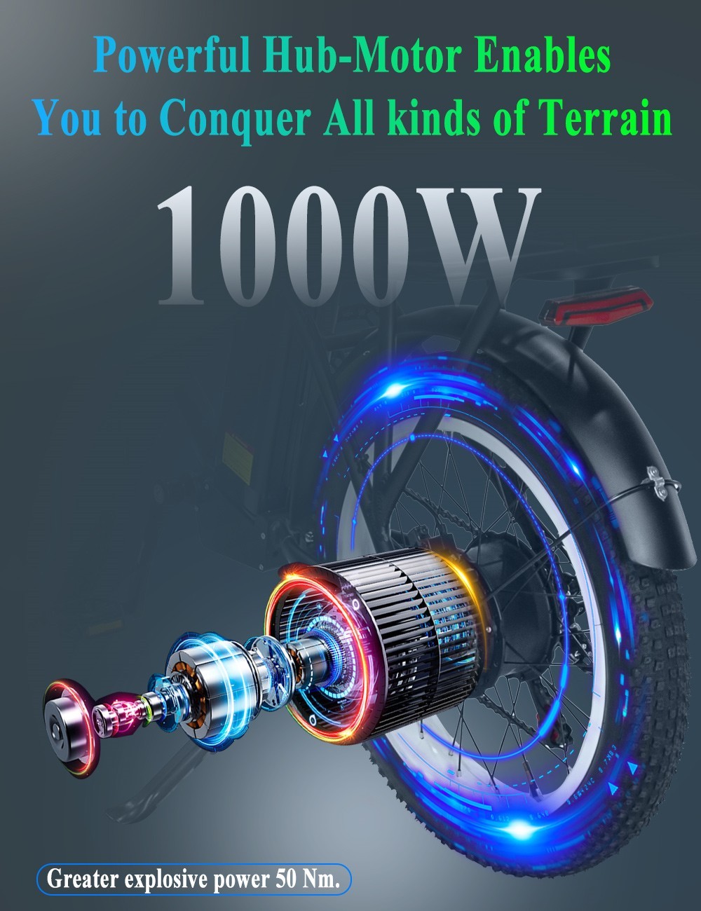 GUNAI GN66 Electric Cargo Bike 20 inch 48V 28Ah 45km/h 1000W Motor