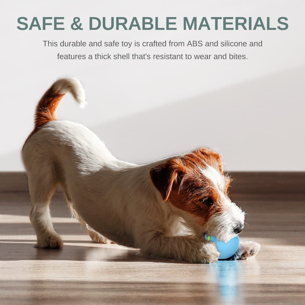 Fluffee Interactive Pet Dog Toy Ball Blue