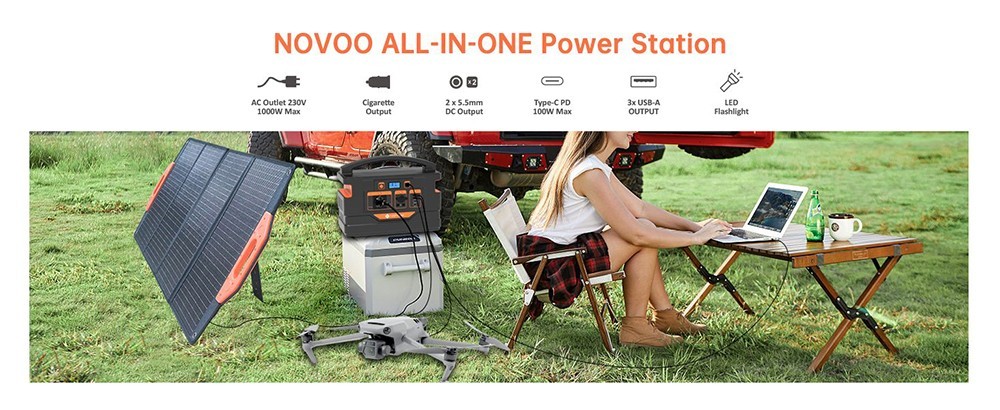 NOVOO RPS1000 1000W Portable Power Station