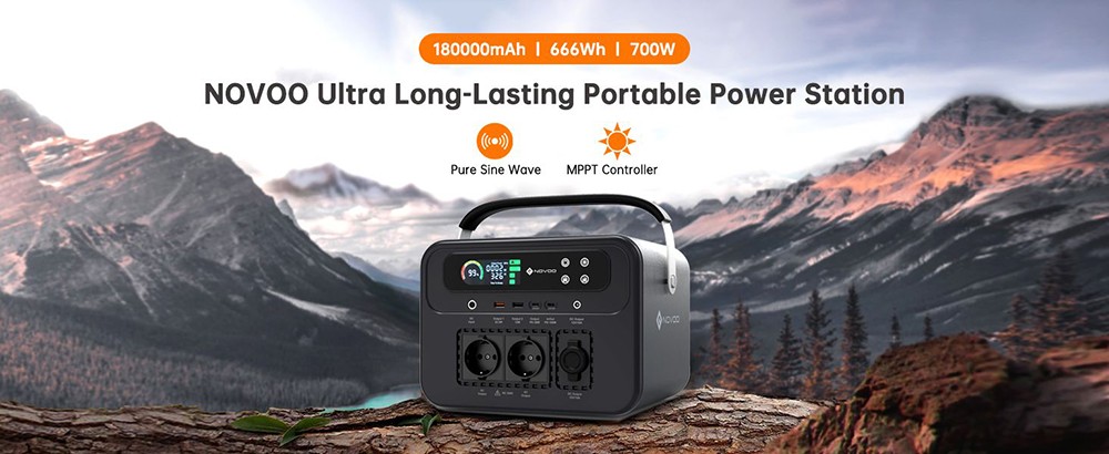 NOVOO RPS700 700W Portable Power Station