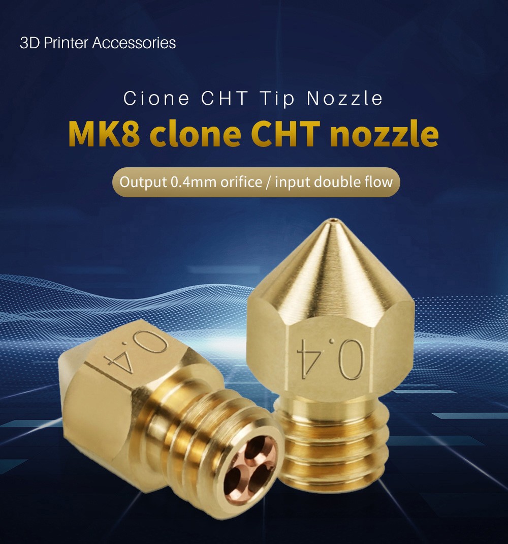 15pcs TWO TREES MK8 CHT Brass Nozzle