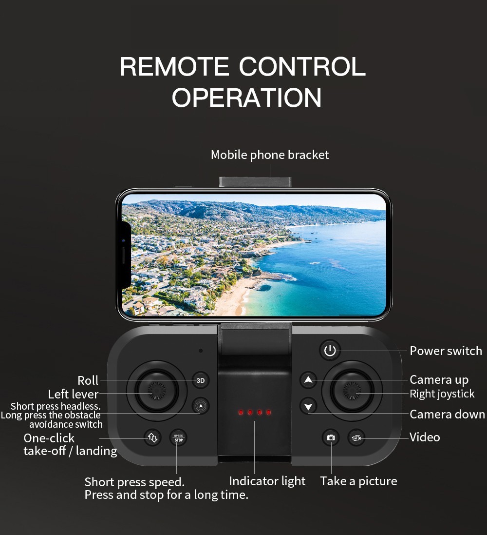 ZLL SG105 Pro 4K Five-sided Avoiding Obstacles Brushless RC Drone