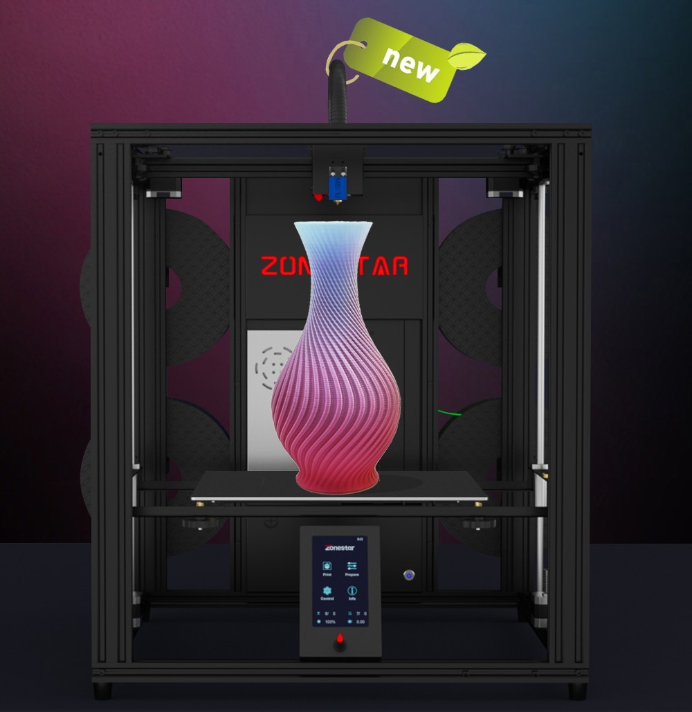 Zonestar Z9V5MK5 Mixed Color 3D Printer
