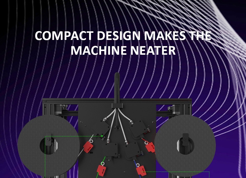 Zonestar Z9V5MK5 Mixed Color 3D Printer