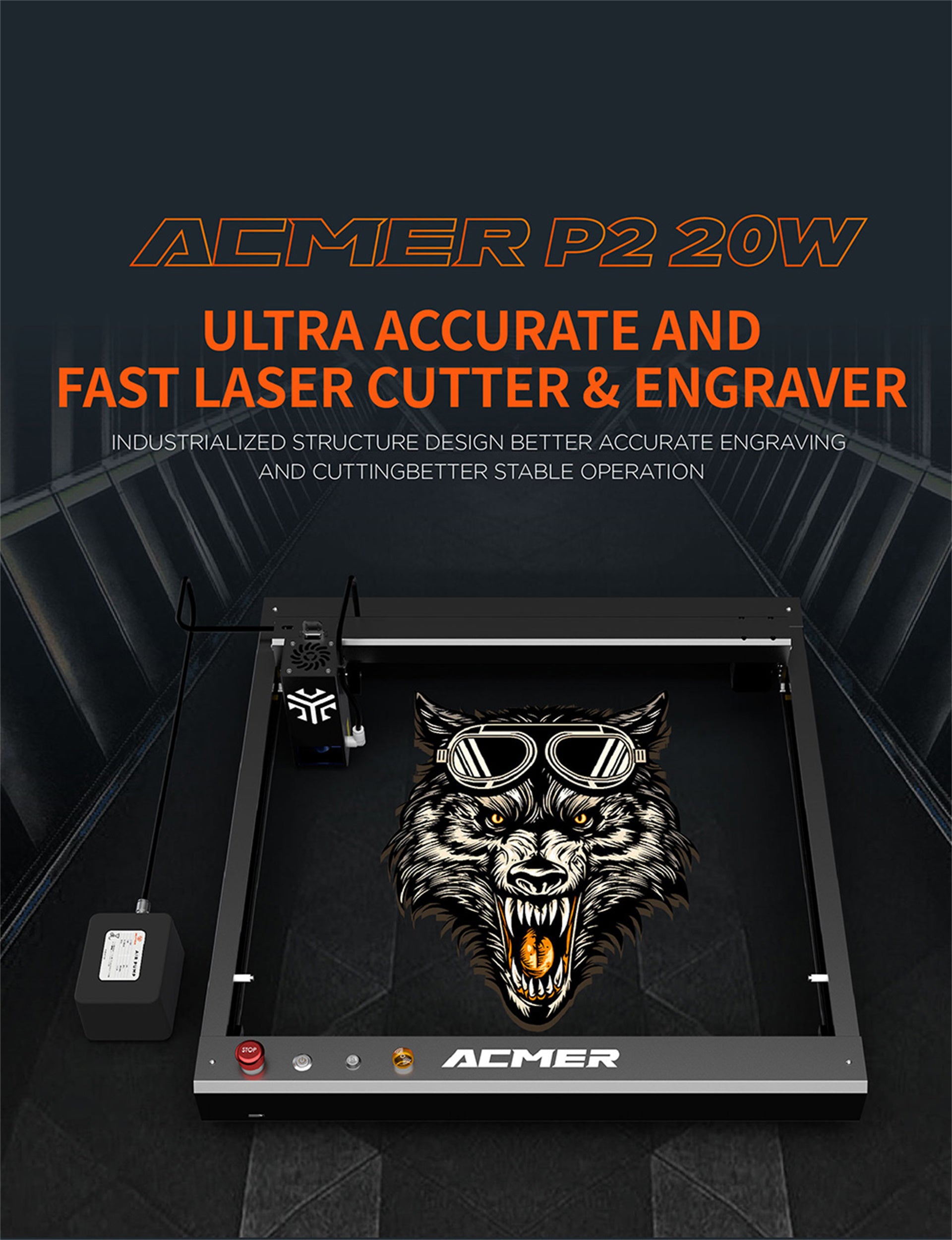 ACMER P2 20W Laser Engraver Cutter | United States