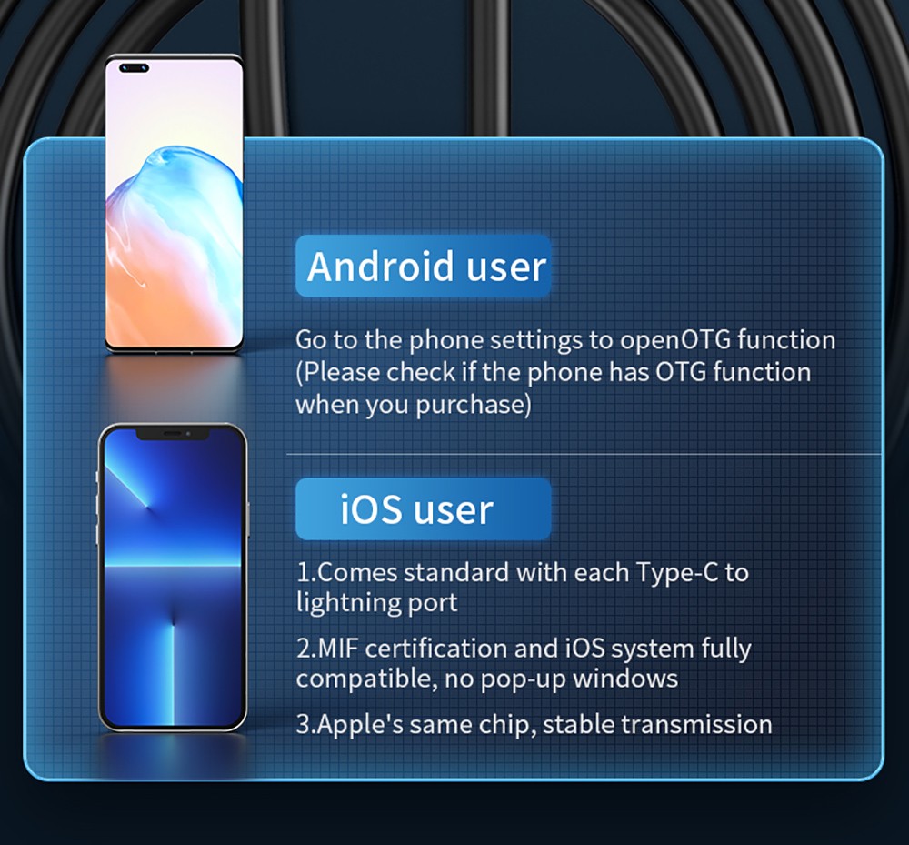 ANESOK W300 WiFi Type-C Portable Endoscope