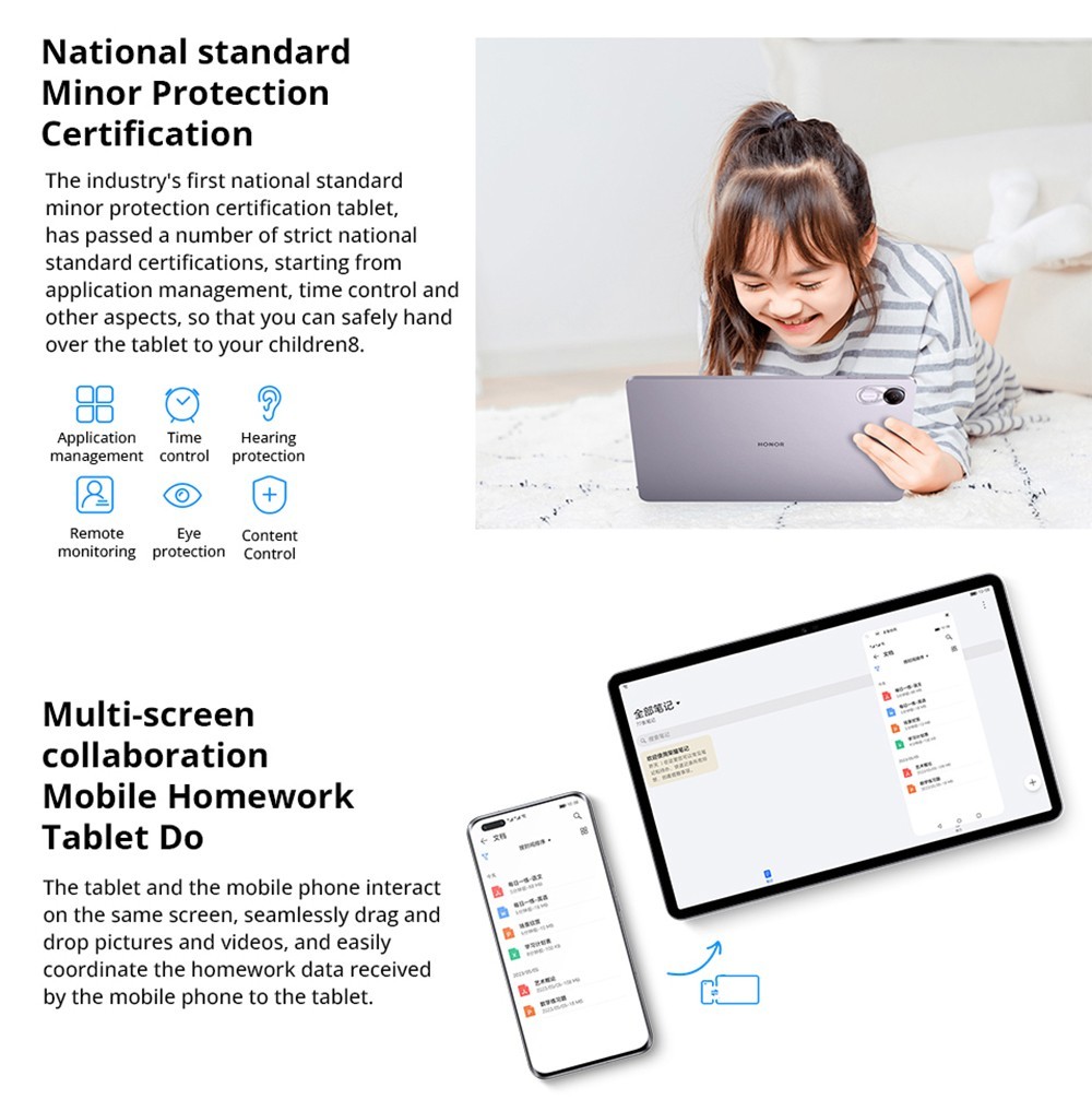 Honor X8 Pro CN Version Tablet 6GB RAM 128GB ROM - Grey