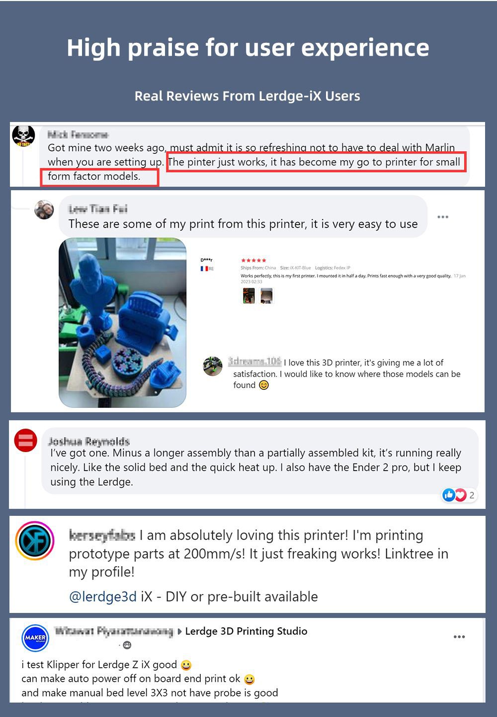 Lerdge iX 3D Printer RTP Version Pre-Assembly Orange