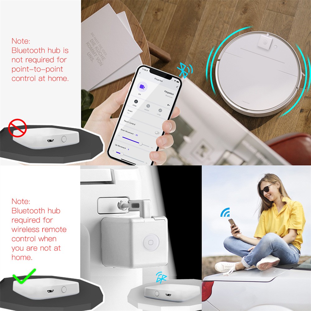 MoesHouse Bluetooth Tuya Smart Fingerbot Plus Button Pusher