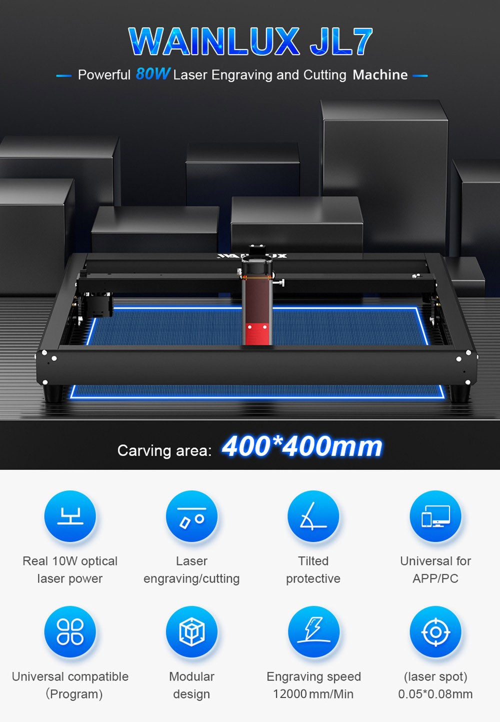 WAINLUX JL7 Laser Engraver 10W