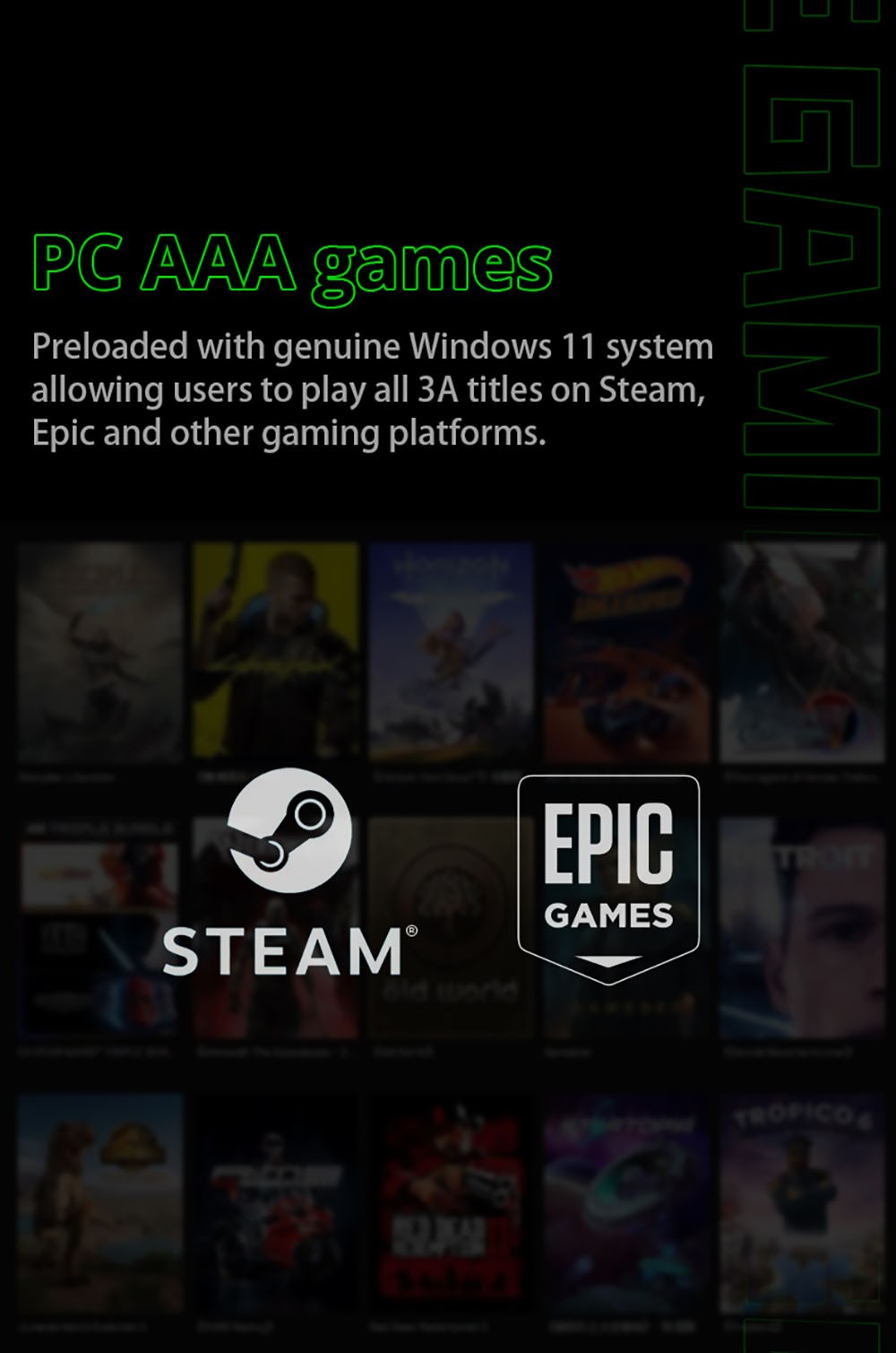 AOKZOE A1 Video Game Console Laptop 16GB LPDDR5 512GB SSD US