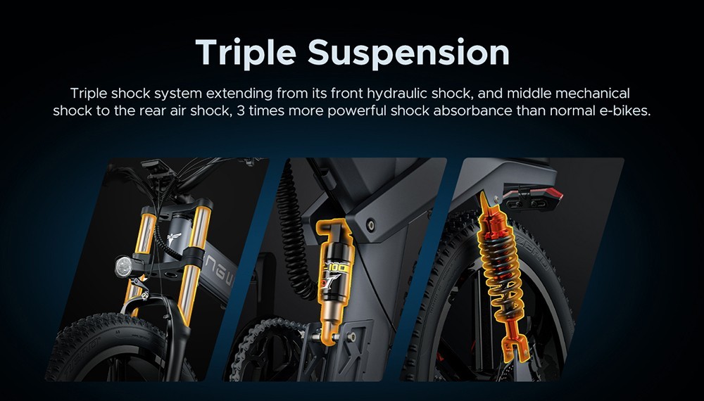 ENGWE X24 Electric Bike 1000W Motor 48V 29.2Ah Battery 50km/h Grey