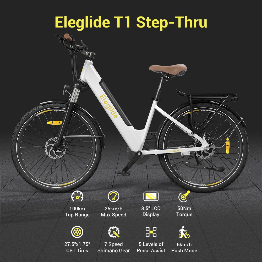 Eleglide T1 Step-Thru Electric Moped Bike 36V 13AH 250W Trekking Bike
