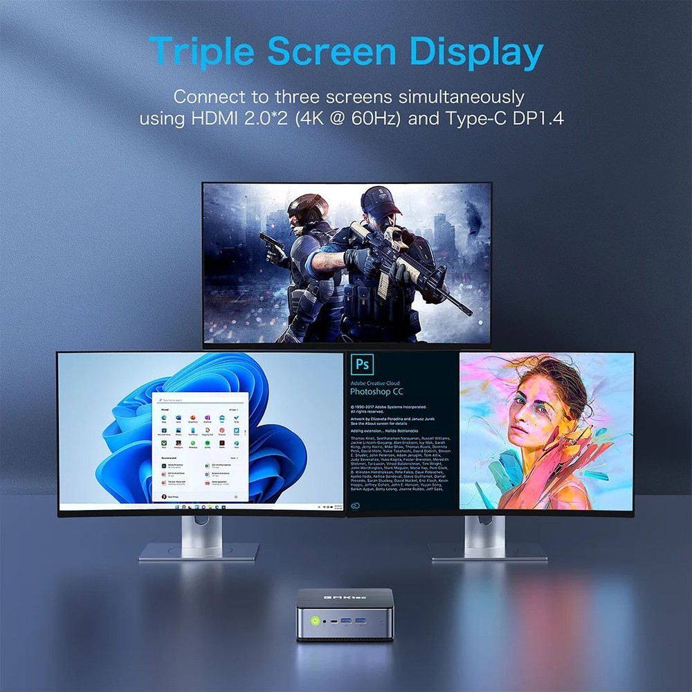 GMK K3 Pro Mini PC Intel Core i7 12650H 24GB LPDDR5 1TB SSD US