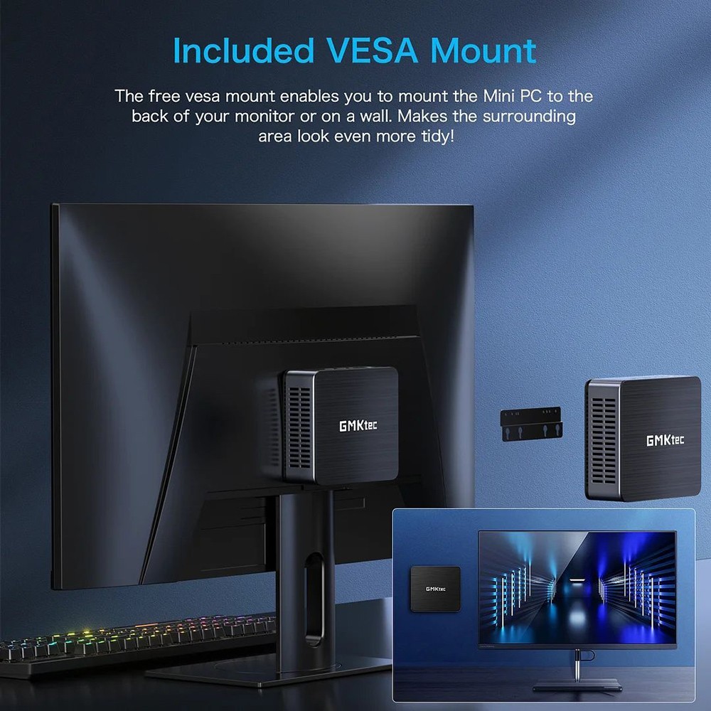 GMK K3 Pro Mini PC Intel Core i7 12650H 24GB LPDDR5 1TB SSD US