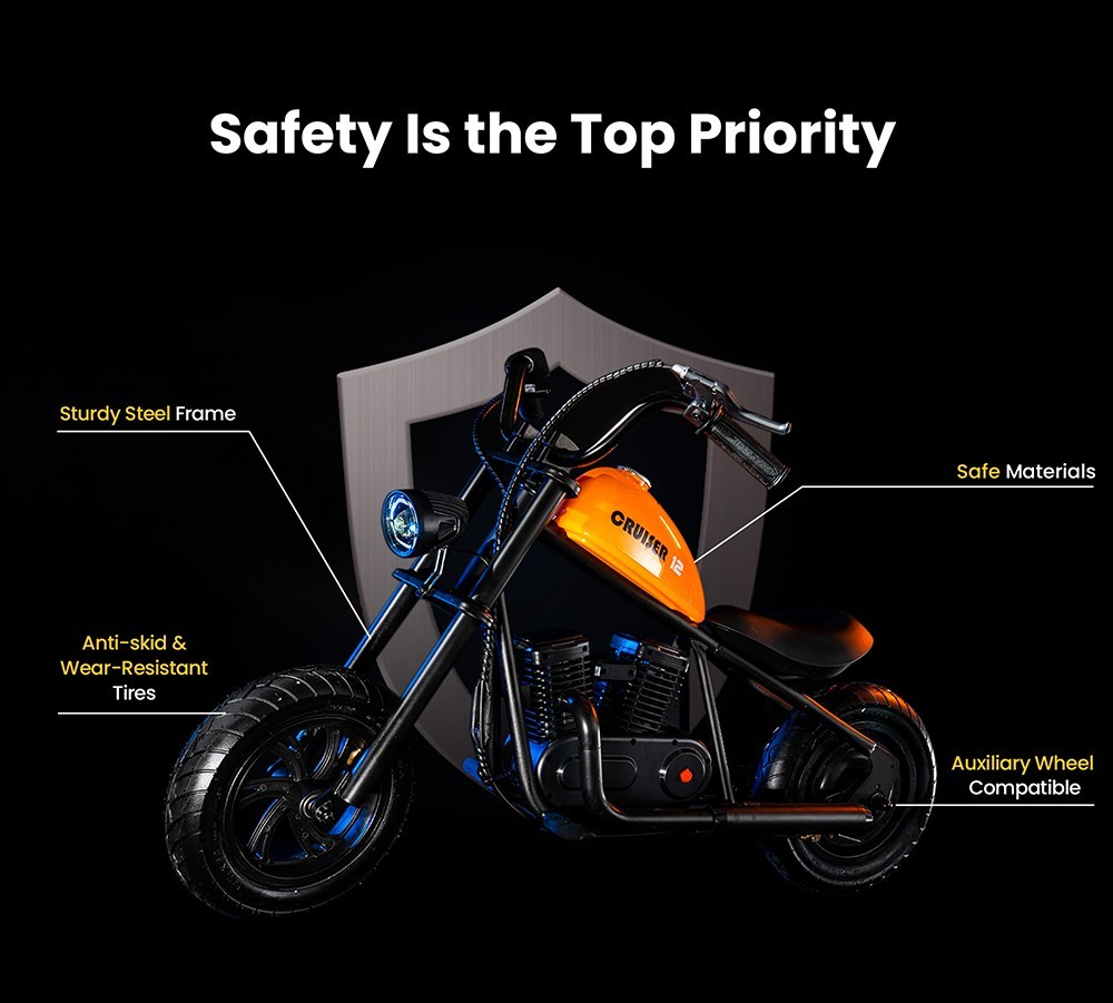 HYPER GOGO Cruiser 12 Electric Motorcycle for Kids 12km Range | Poland